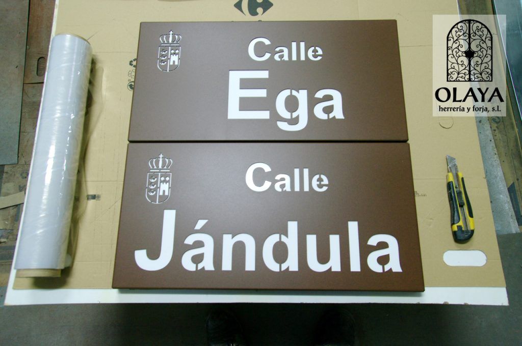 Rótulos Señales para Calles - Olaya Forja Madrid
